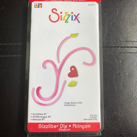 Sizzix | Other | Sizzix Scribbles 7 Diecut Nib | Poshmark